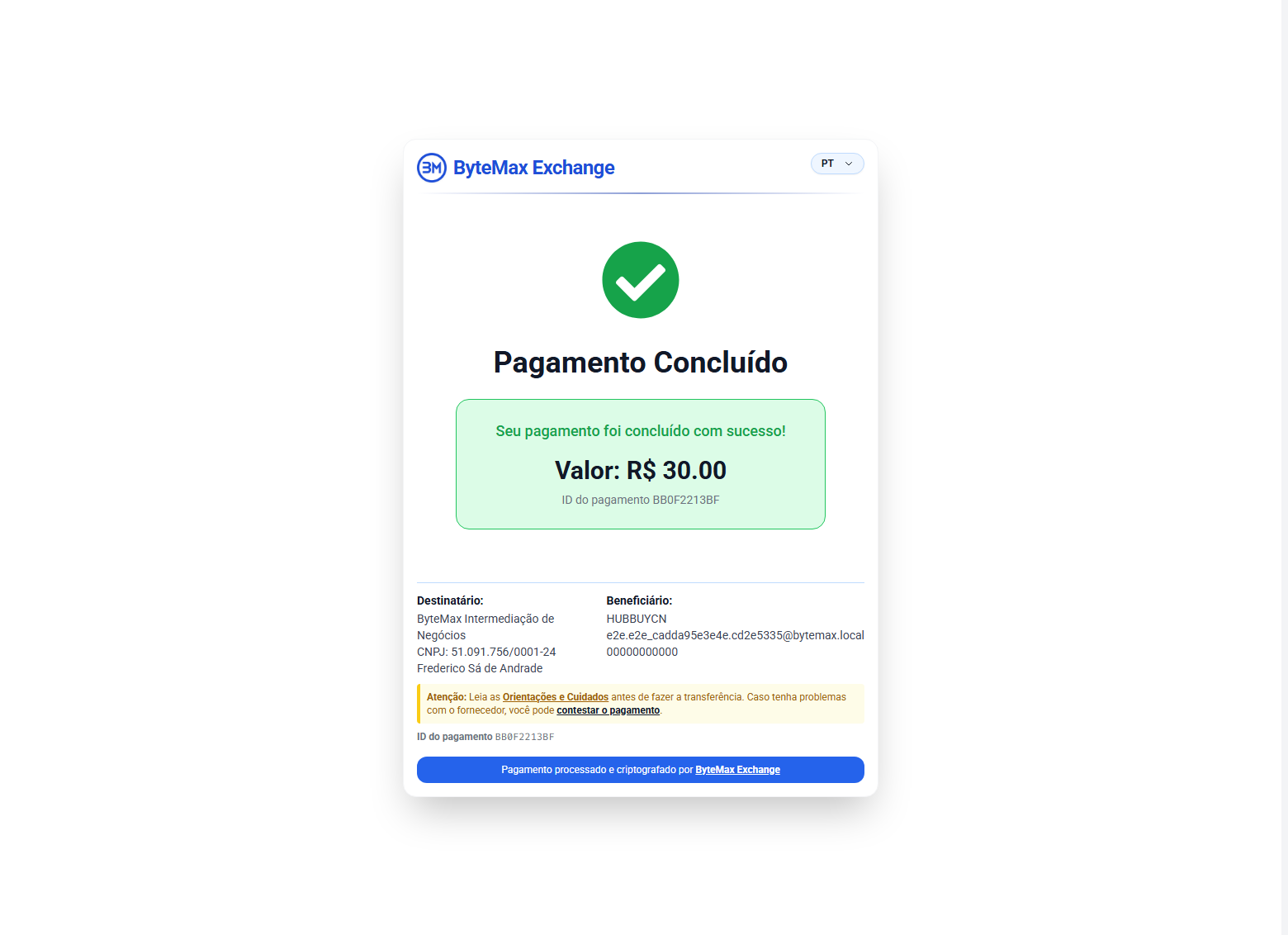 ByteMax Exchange - Conversão Rápida e Segura